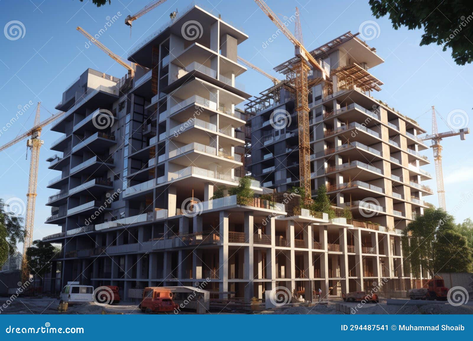 Residential Building Construction within a Larger Building Complex, a ...