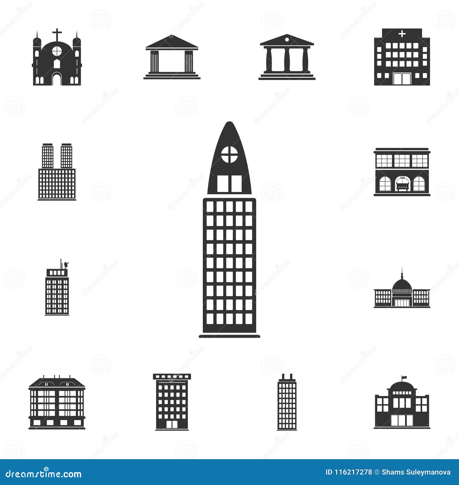 Residential Building Icon. Simple Element Illustration. Residential ... Residential Building Icon. Simple Element Illustration. Residential ...