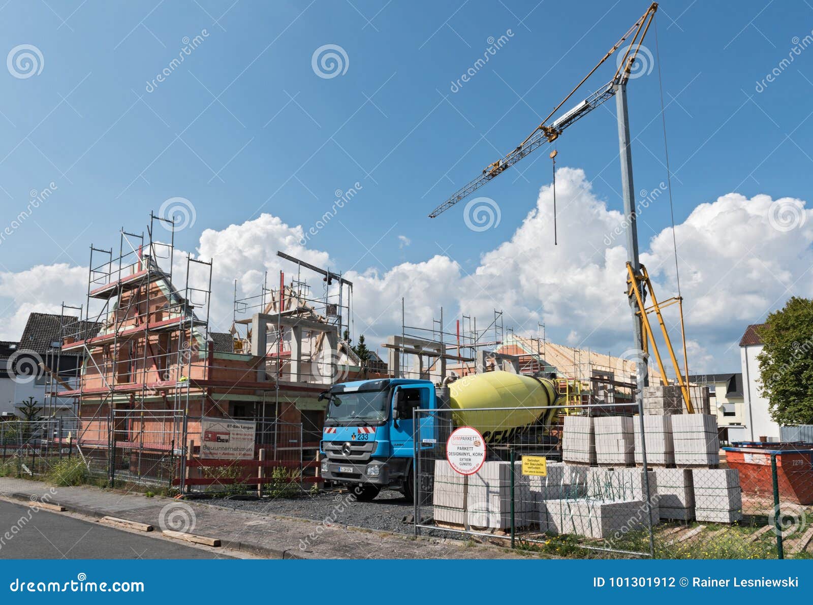Residential Building Under Construction Editorial Photography - Image ...