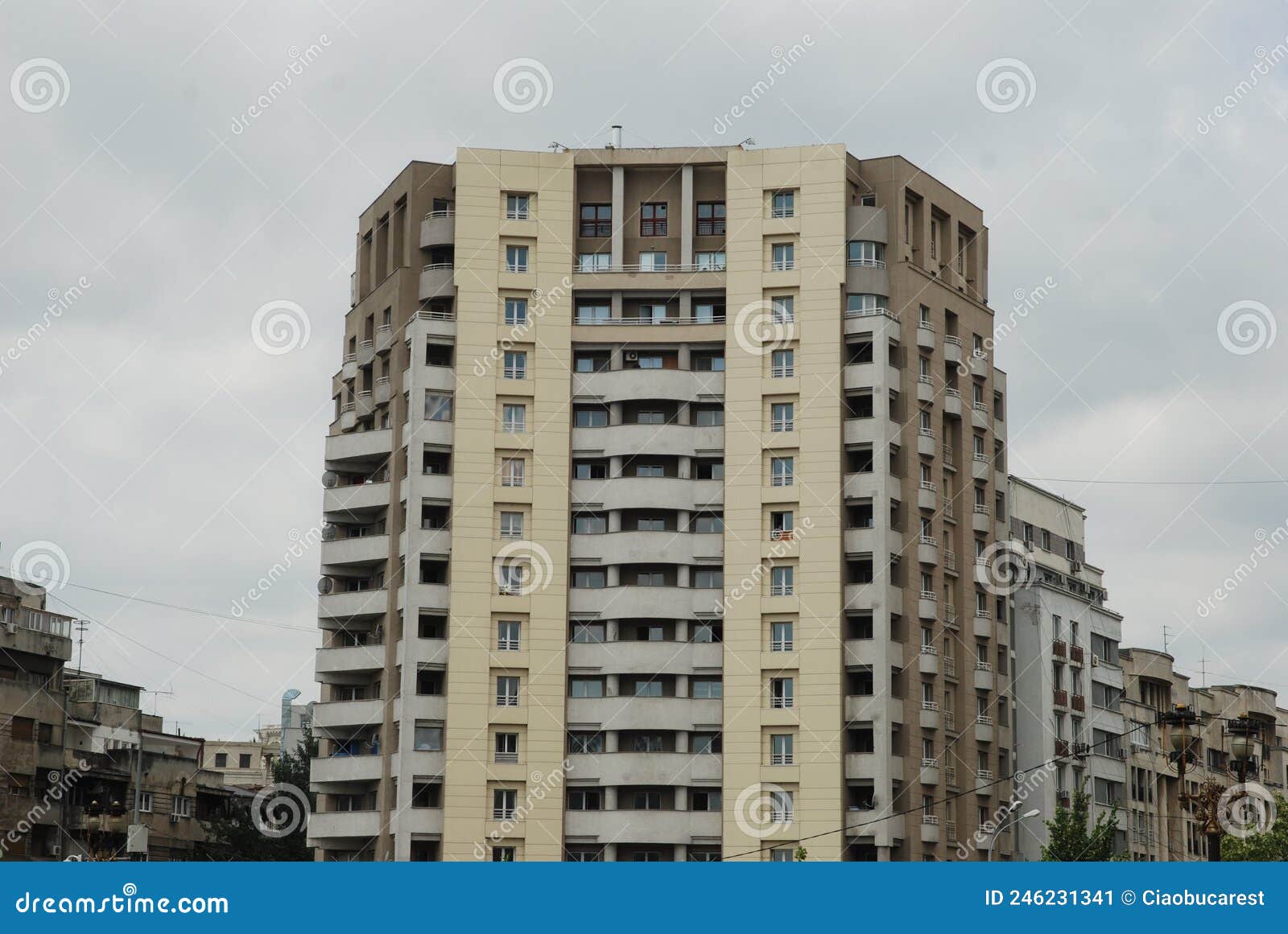 Residential Building View, Bucharest, Romania Editorial Photo - Image ...