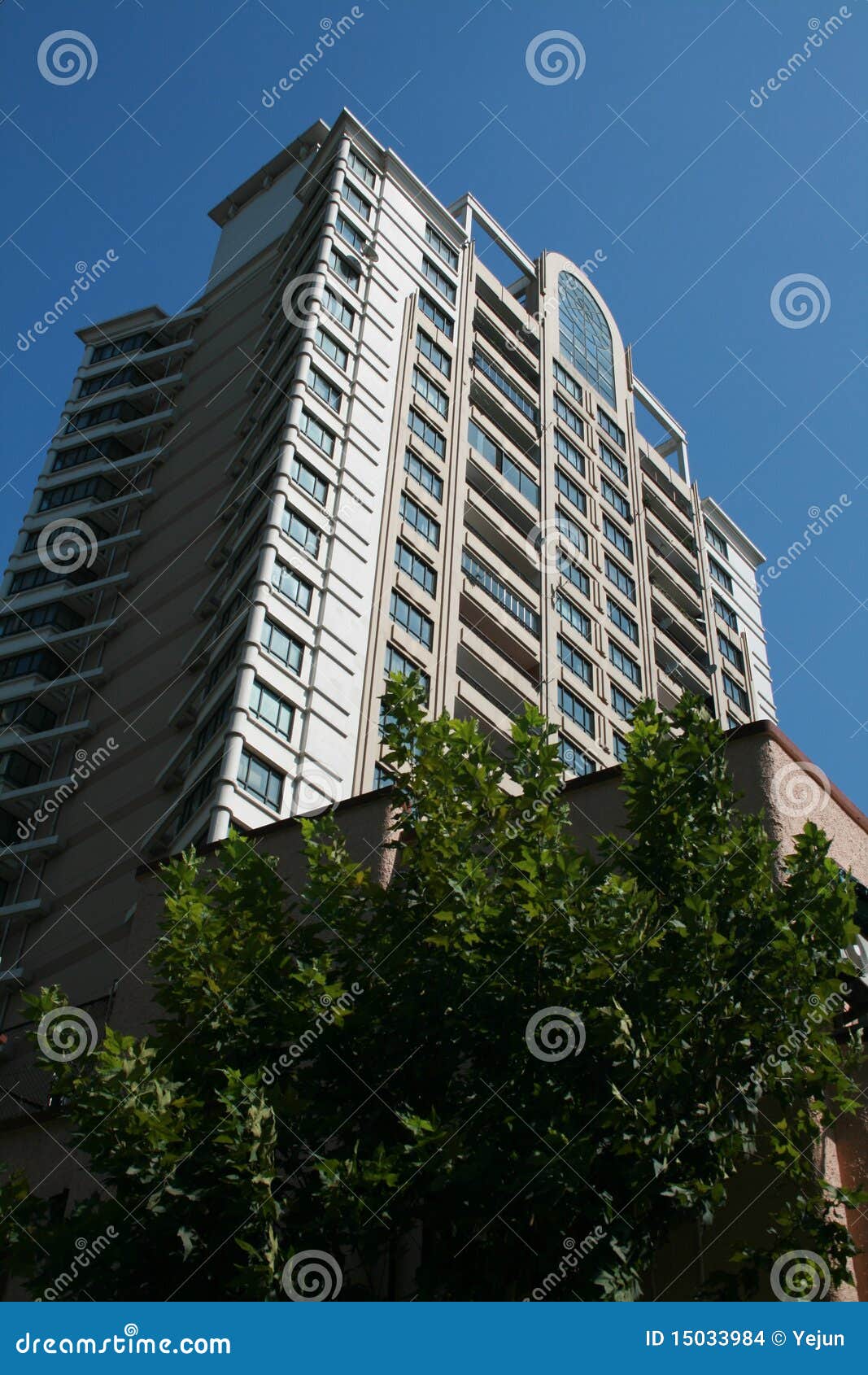 Residential buildings stock photo. Image of blue, garden - 15033984