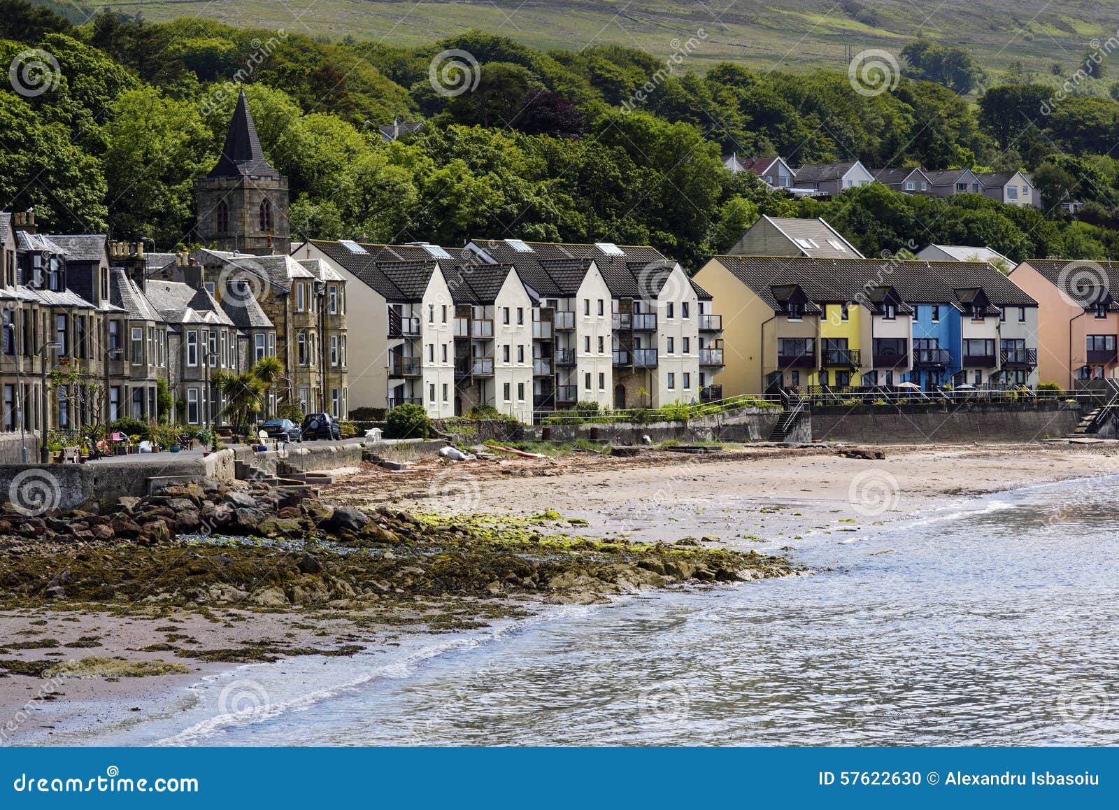 Residential Buildings on the Beach Stock Photo - Image of destination ...