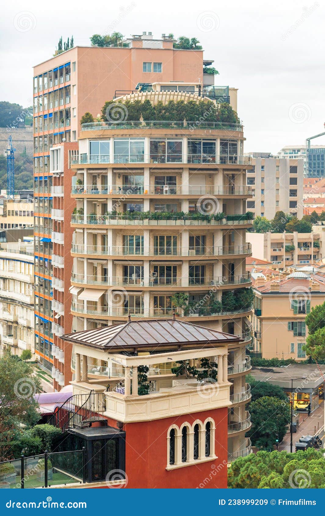 Residential Buildings in Monaco Stock Image - Image of france, houses ...