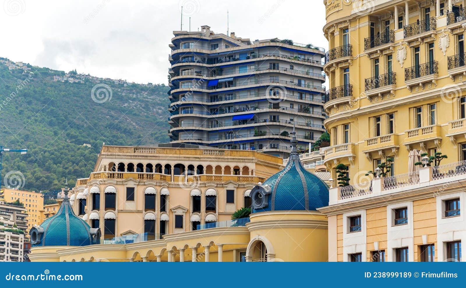 Residential Buildings in Monaco Stock Image - Image of architecture ...