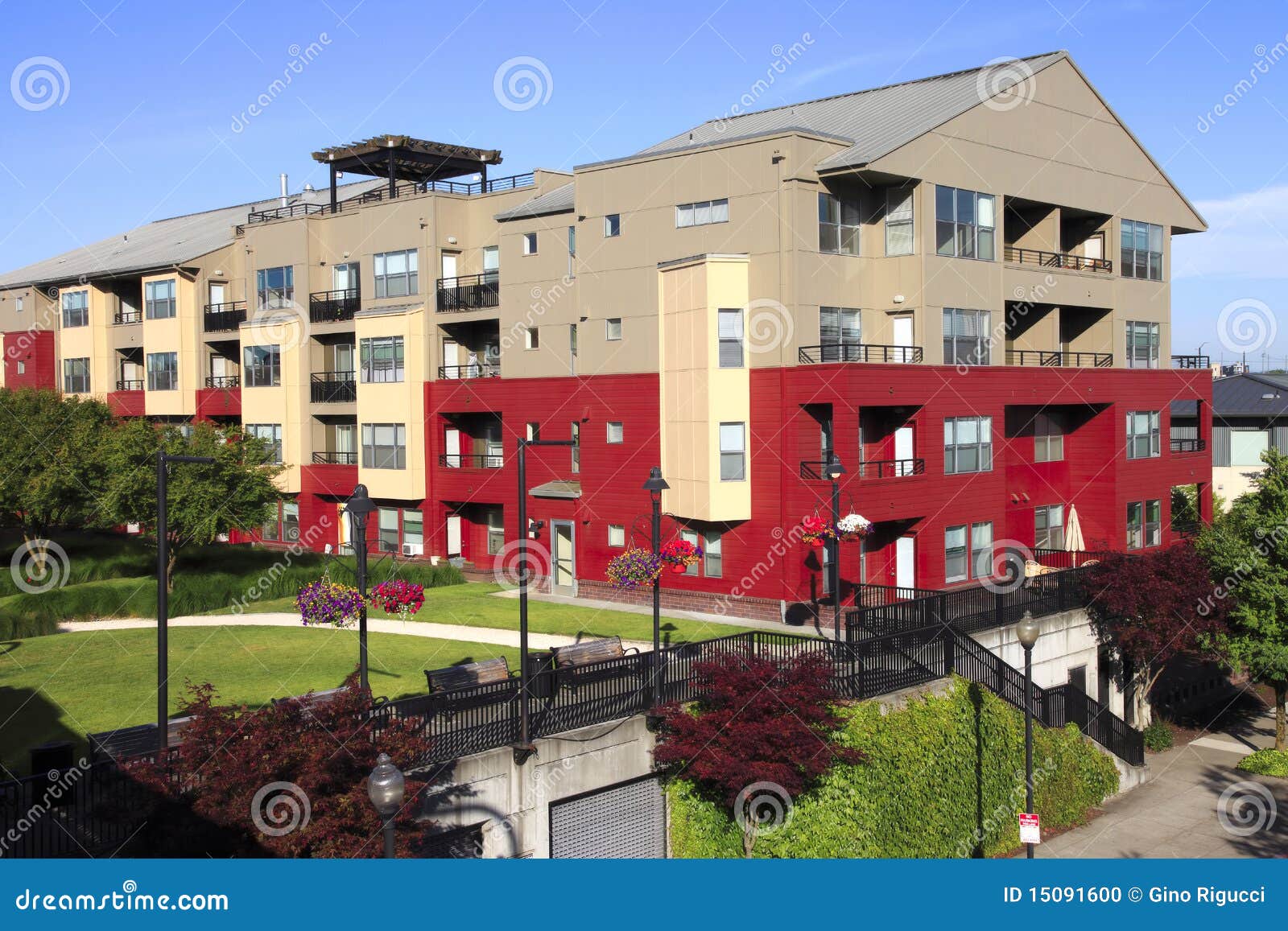 Residential Buildings, Portland or. Stock Photo - Image of downtown ...