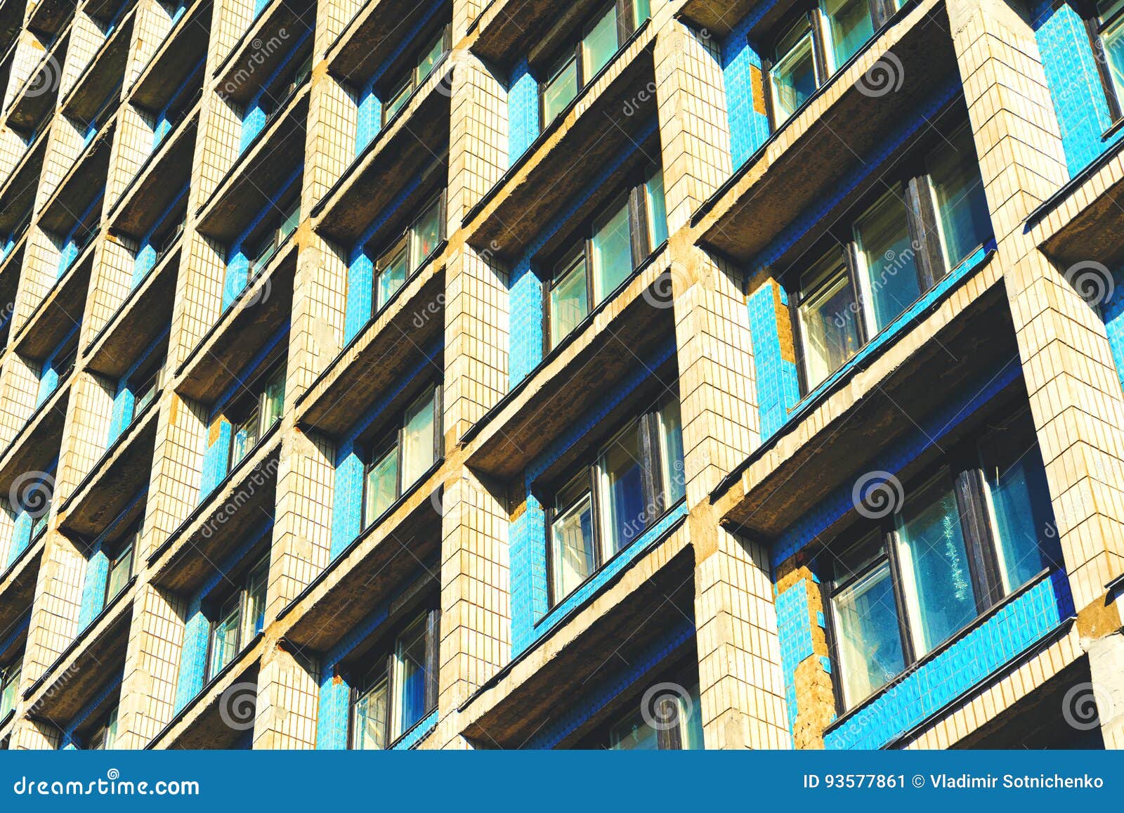 Residential Cells of the Hostel Building Stock Image - Image of ...