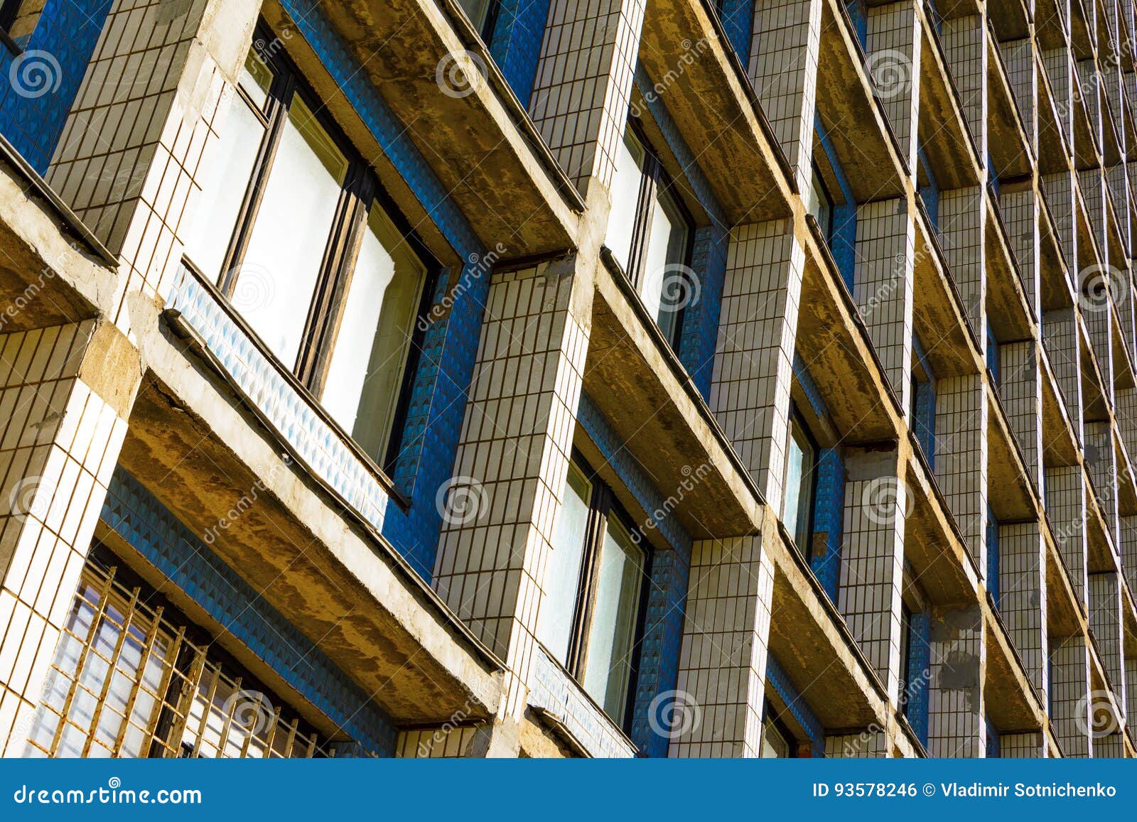 Residential Cells of the Hostel Building Stock Photo - Image of frame ...
