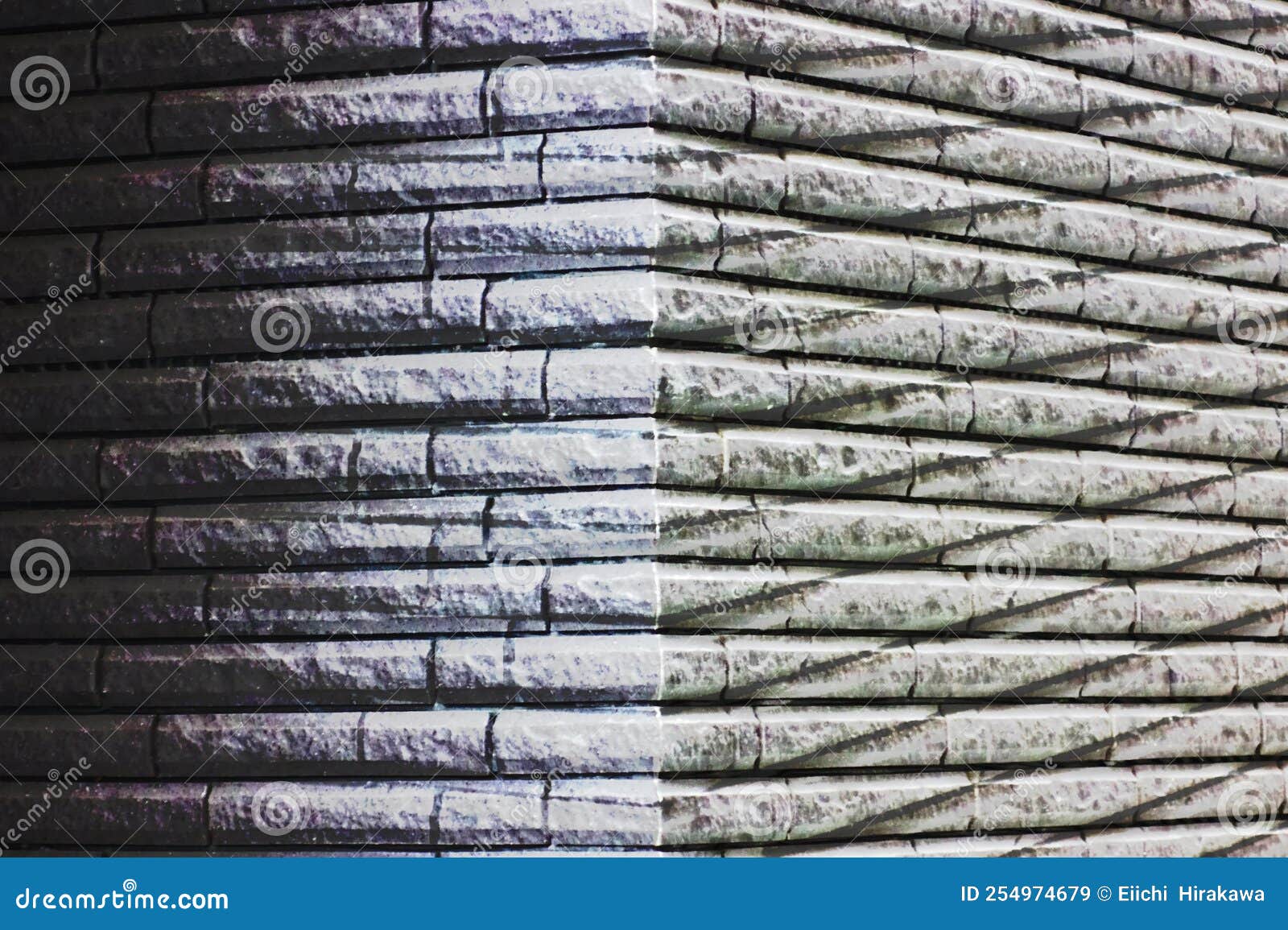 Residential Column Type, Gray Block Side Wall Stock Image - Image of ...