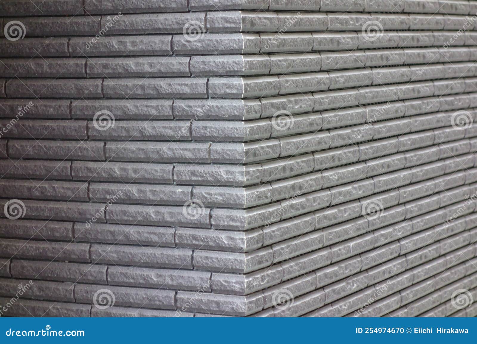 Residential Column Type, Gray Block Side Wall Stock Photo - Image of ...