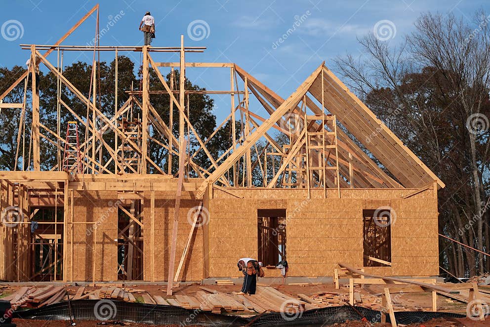 Residential Construction stock image. Image of contractors - 3740913