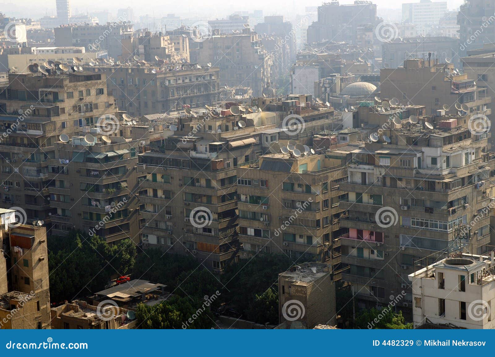 Residential District of Cairo Stock Image - Image of building ...