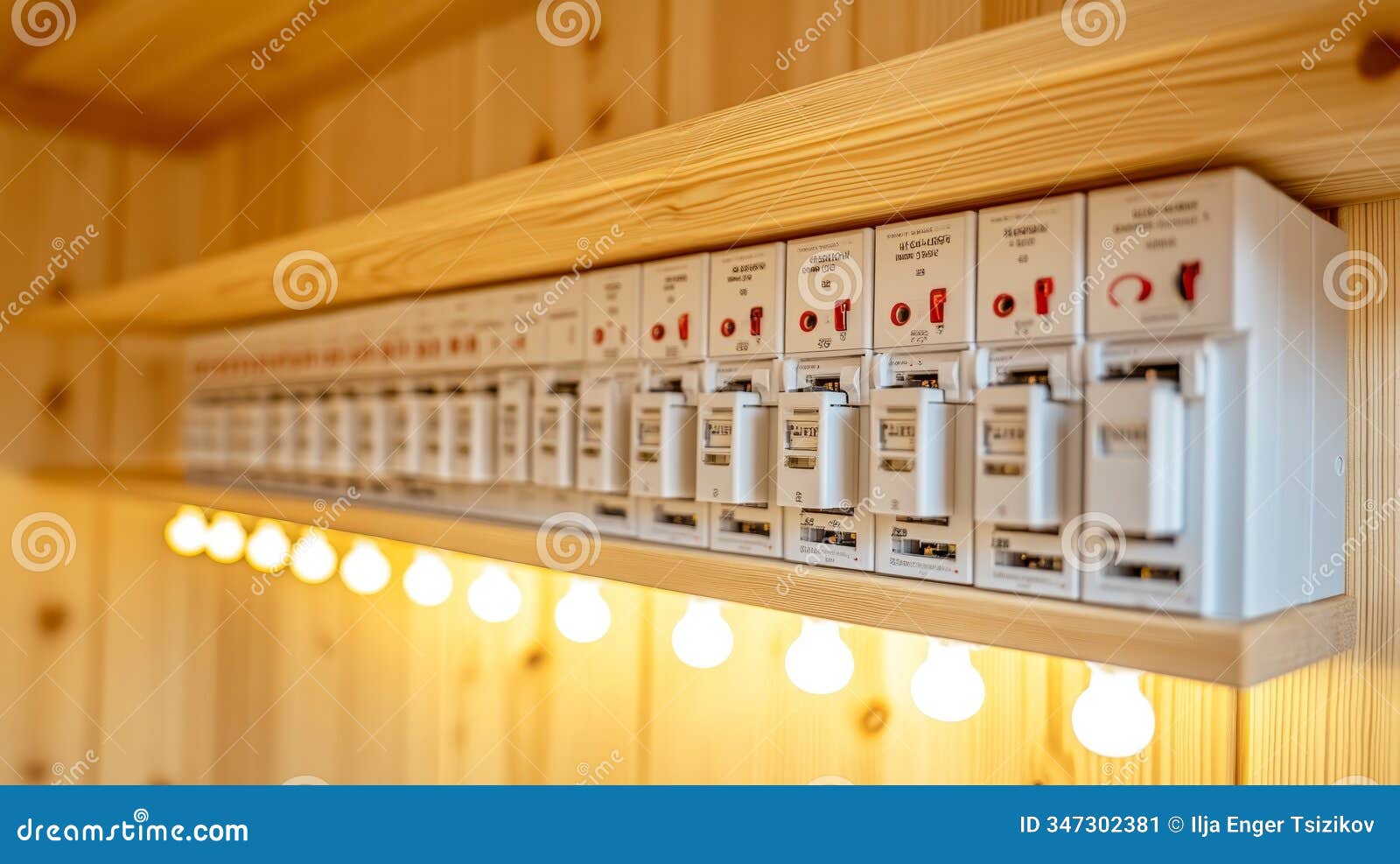 Residential Electrical Panel Modern Circuit Breaker Box with Safety ...