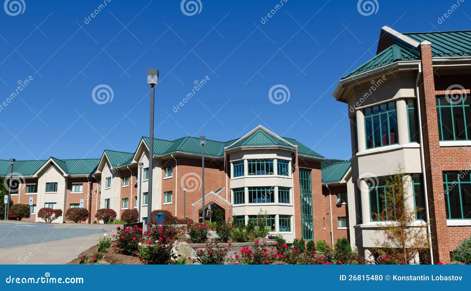 Residential hall buildings stock photo. Image of home - 26815480