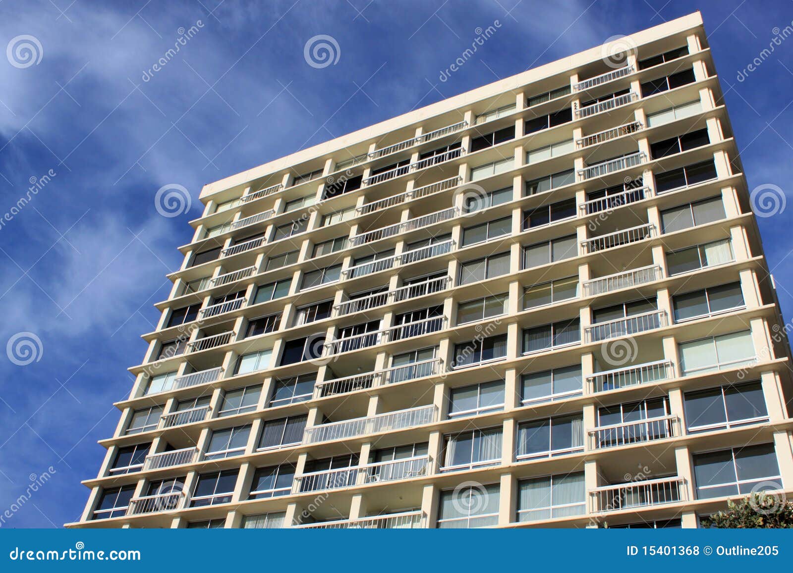 Residential High Rise Apartment Building Stock Photo - Image of modern ...