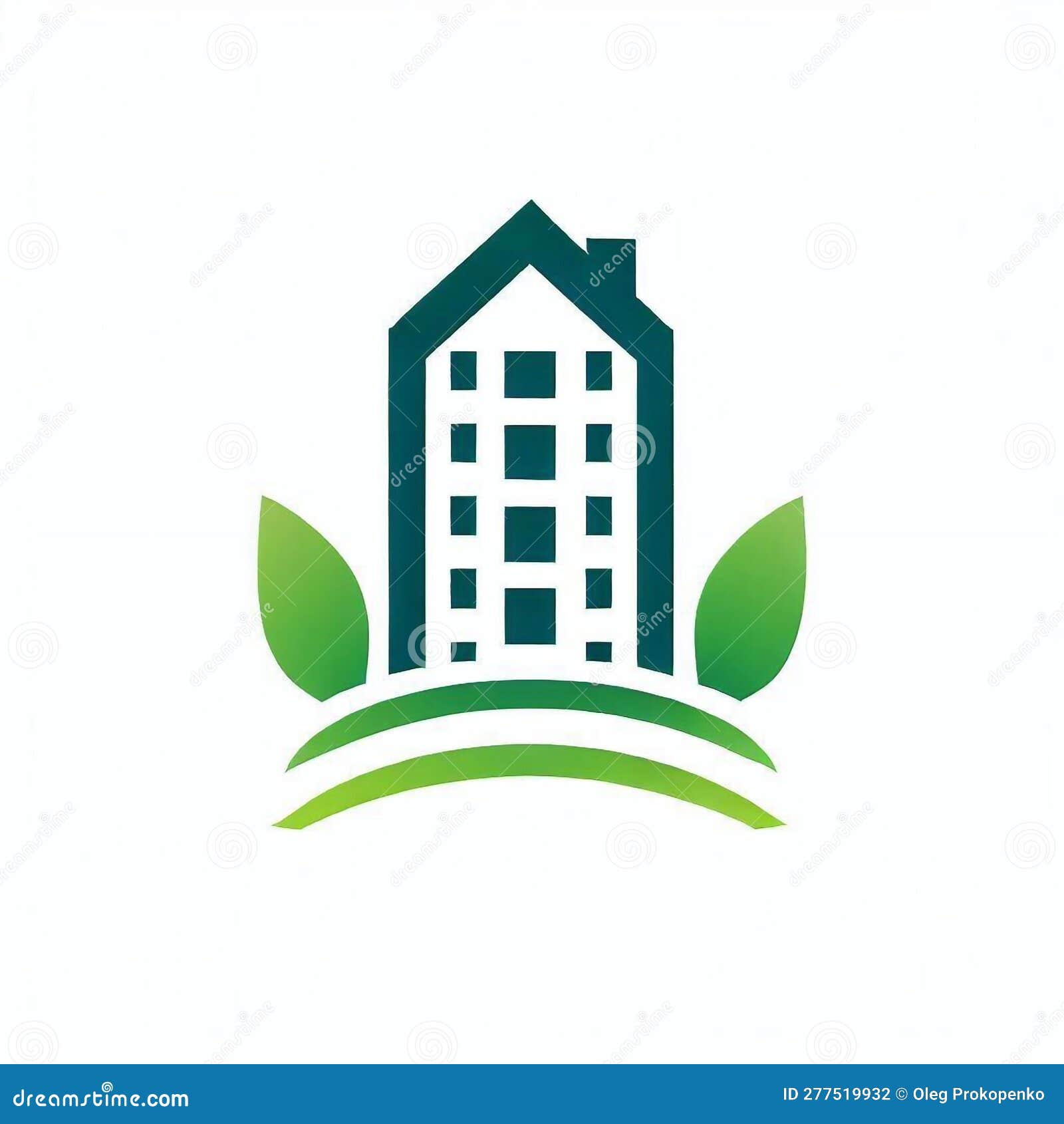 Residential High-rise and Skyscraper Building Symbol Logo Stock ...