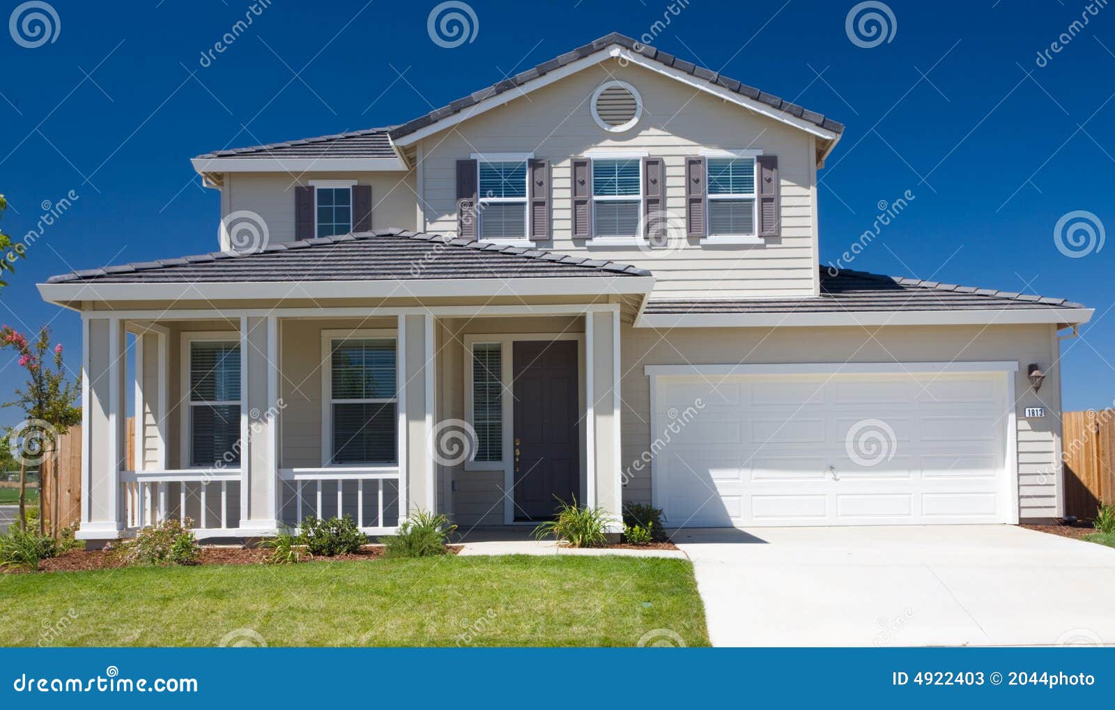 Residential Home Exterior Front Stock Image - Image of home, landscape ...