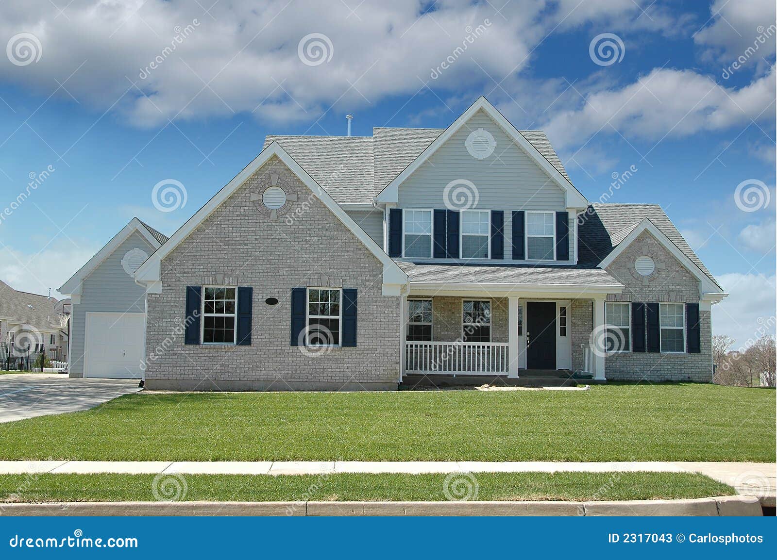 Residential house stock image. Image of summer, house - 2317043