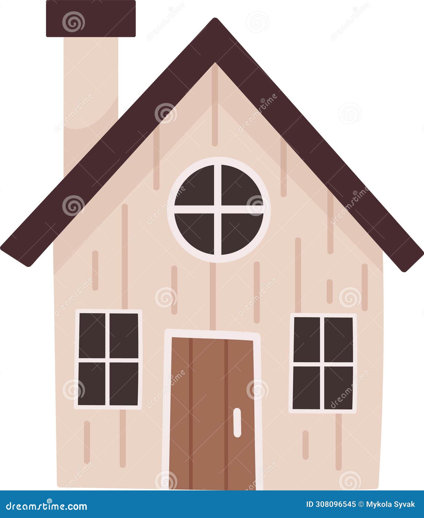 Residential House Building stock vector. Illustration of development ...