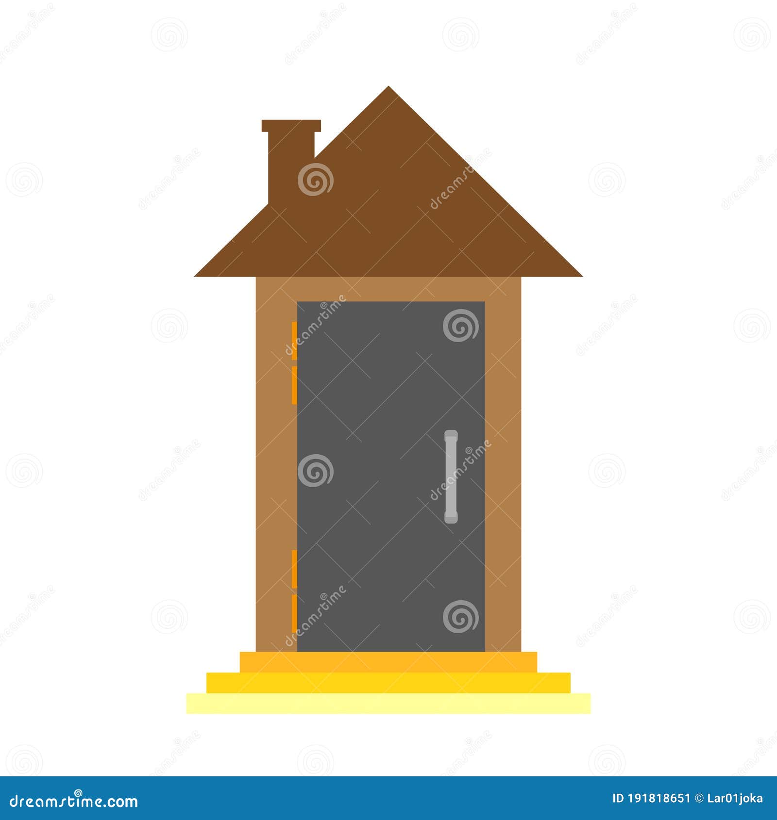 Residential house icon stock vector. Illustration of icon - 191818651