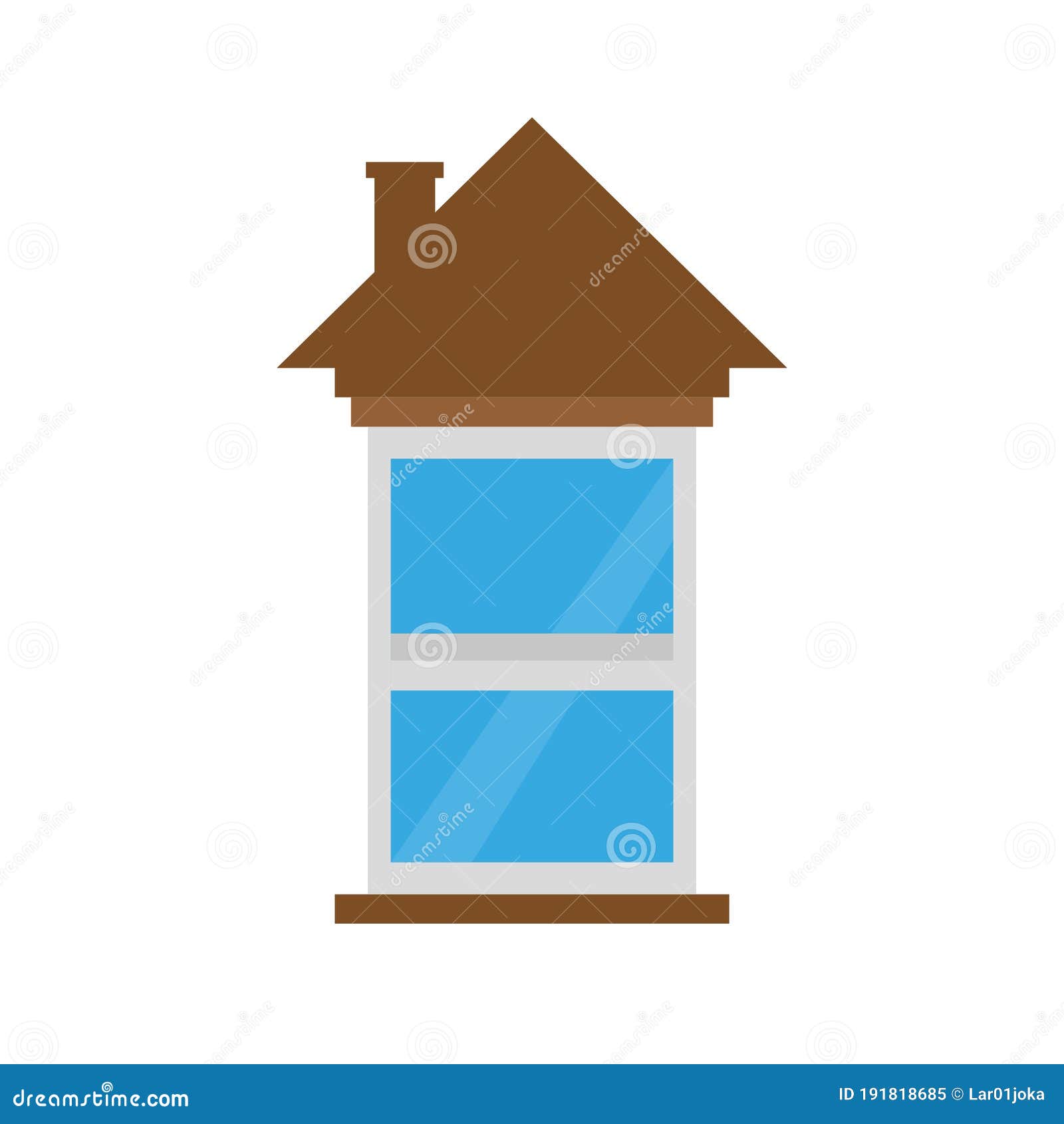 Residential house icon stock vector. Illustration of real - 191818685