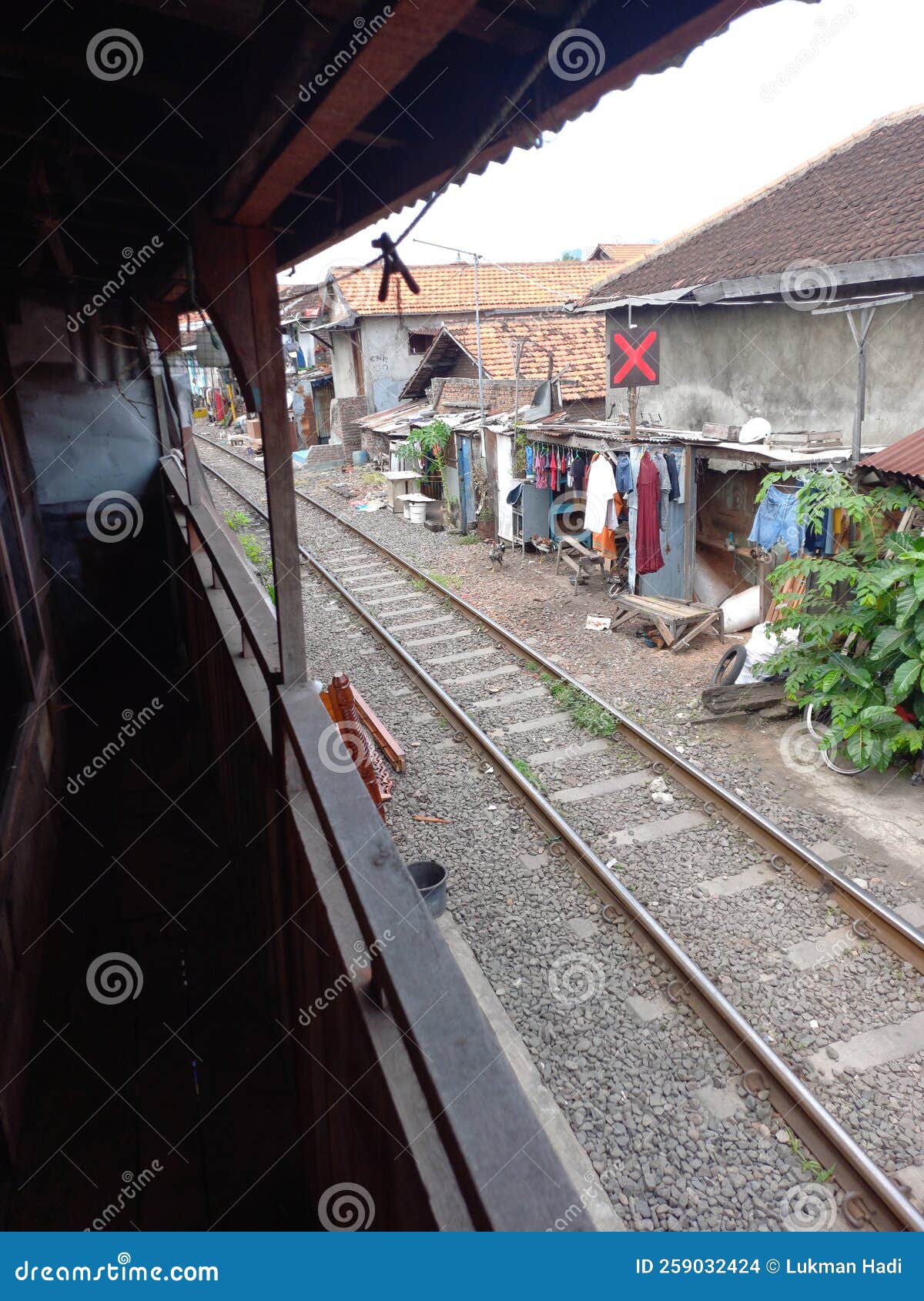 Residential House Near the Train Tracks Stock Photo - Image of ...