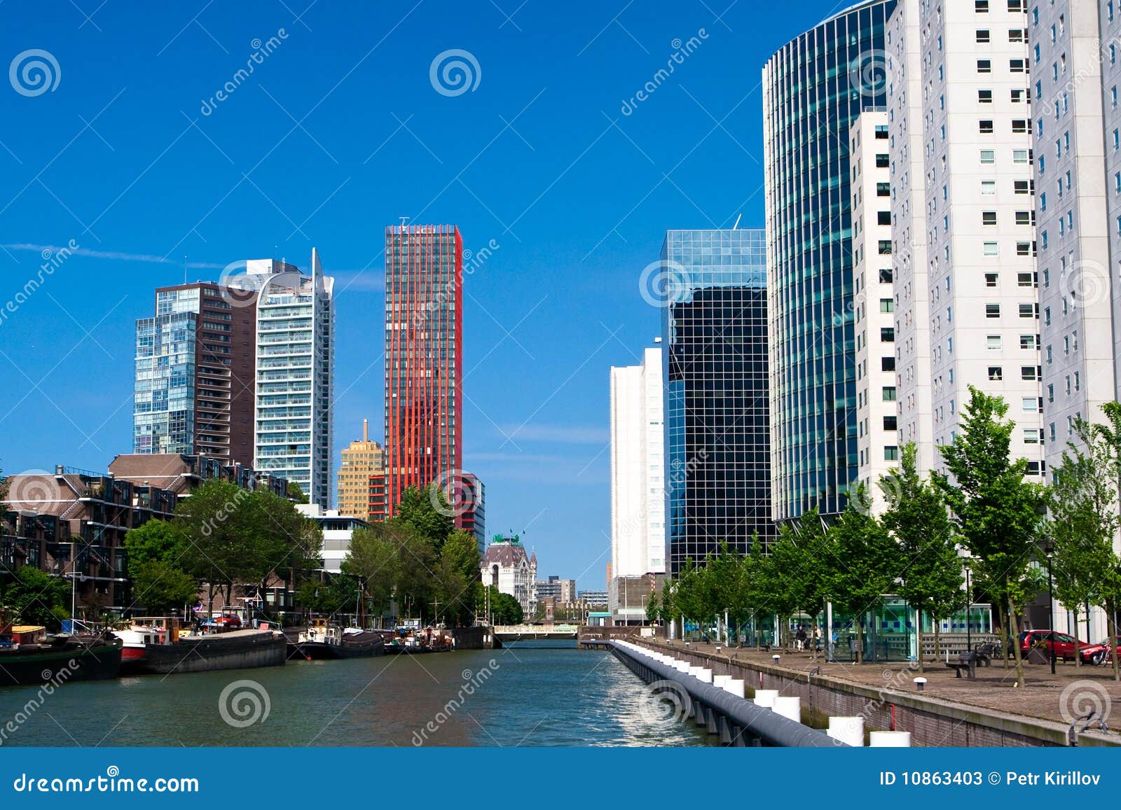 Residential Houses. the Centre of Rotterdam Stock Image - Image of ...