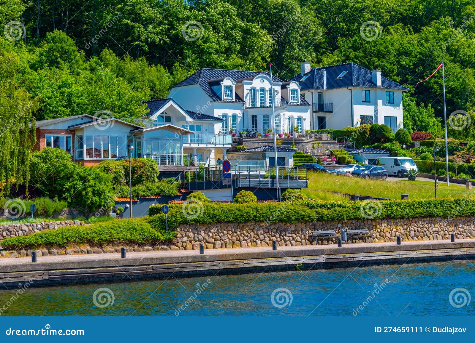 Residential Houses in Danish Town Silkeborg Stock Image - Image of ...