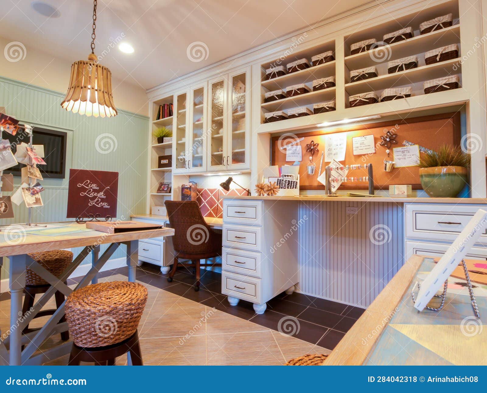 Craft room editorial stock photo. Image of luxury, stylish - 284042318