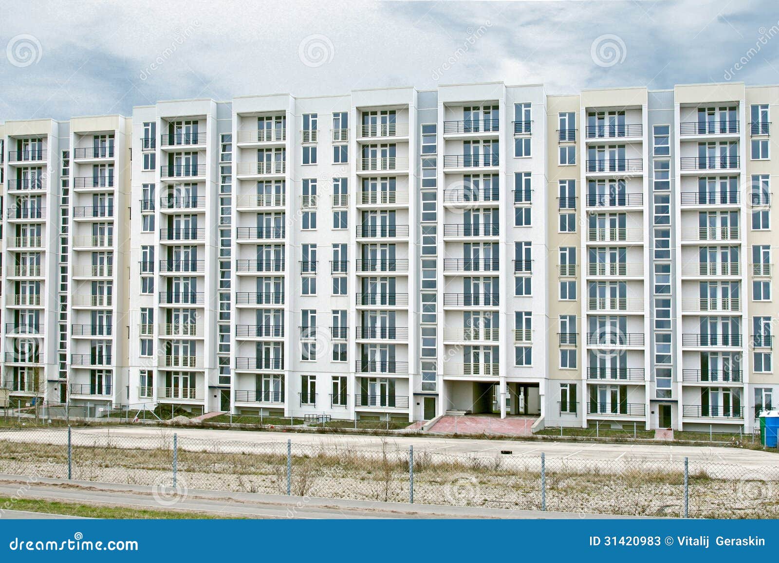 Residential, Multi-storey Building Stock Image - Image of abode, urban ...