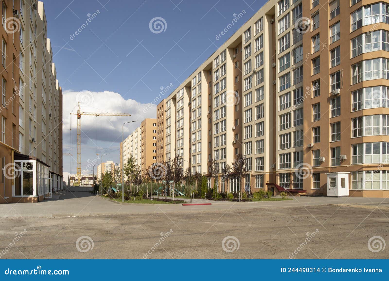 Residential Multi-storey Residential Complex with Park Yard in the ...