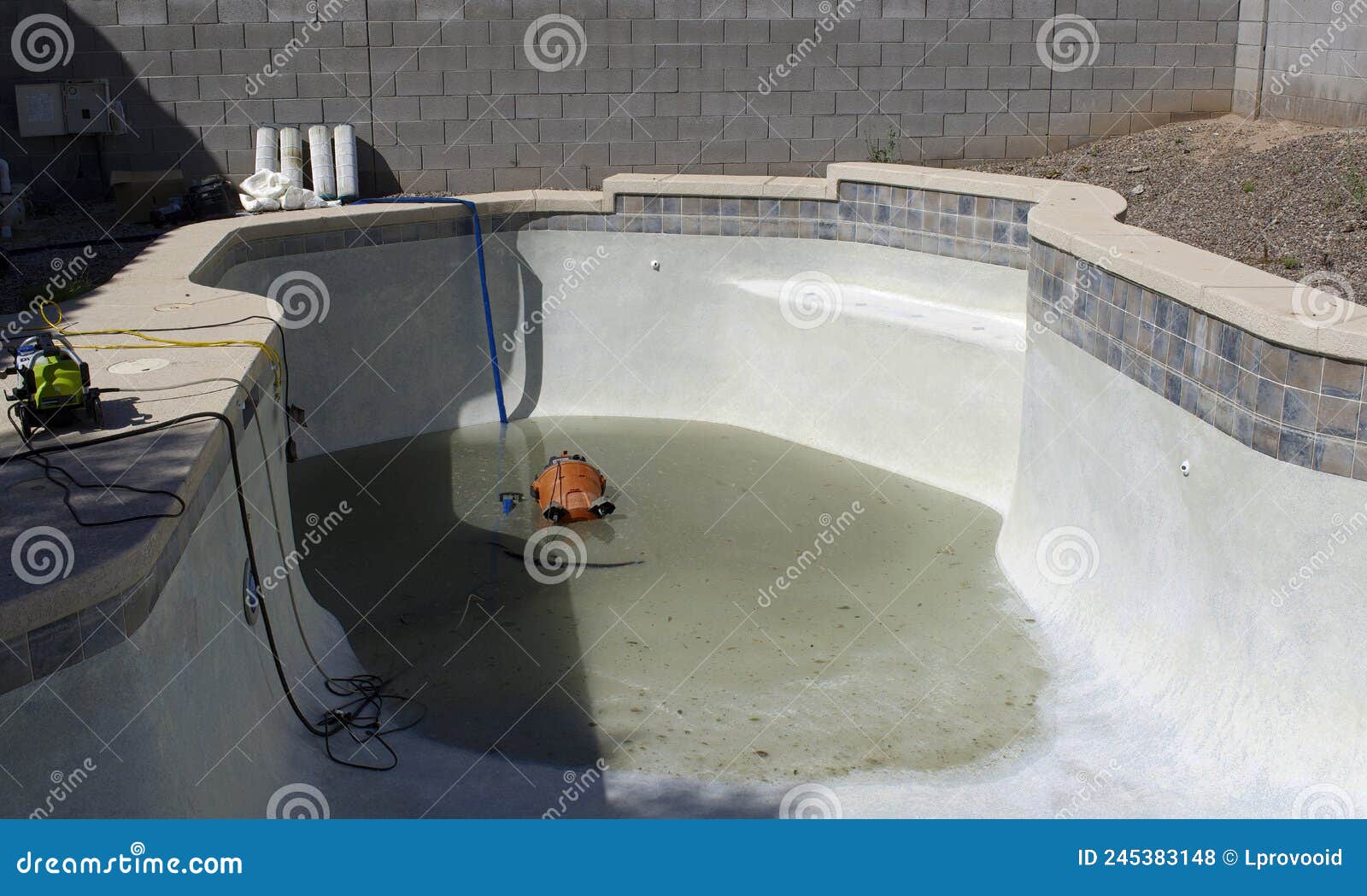 Pool Repair stock photo. Image of health, grimy, foul - 245383148