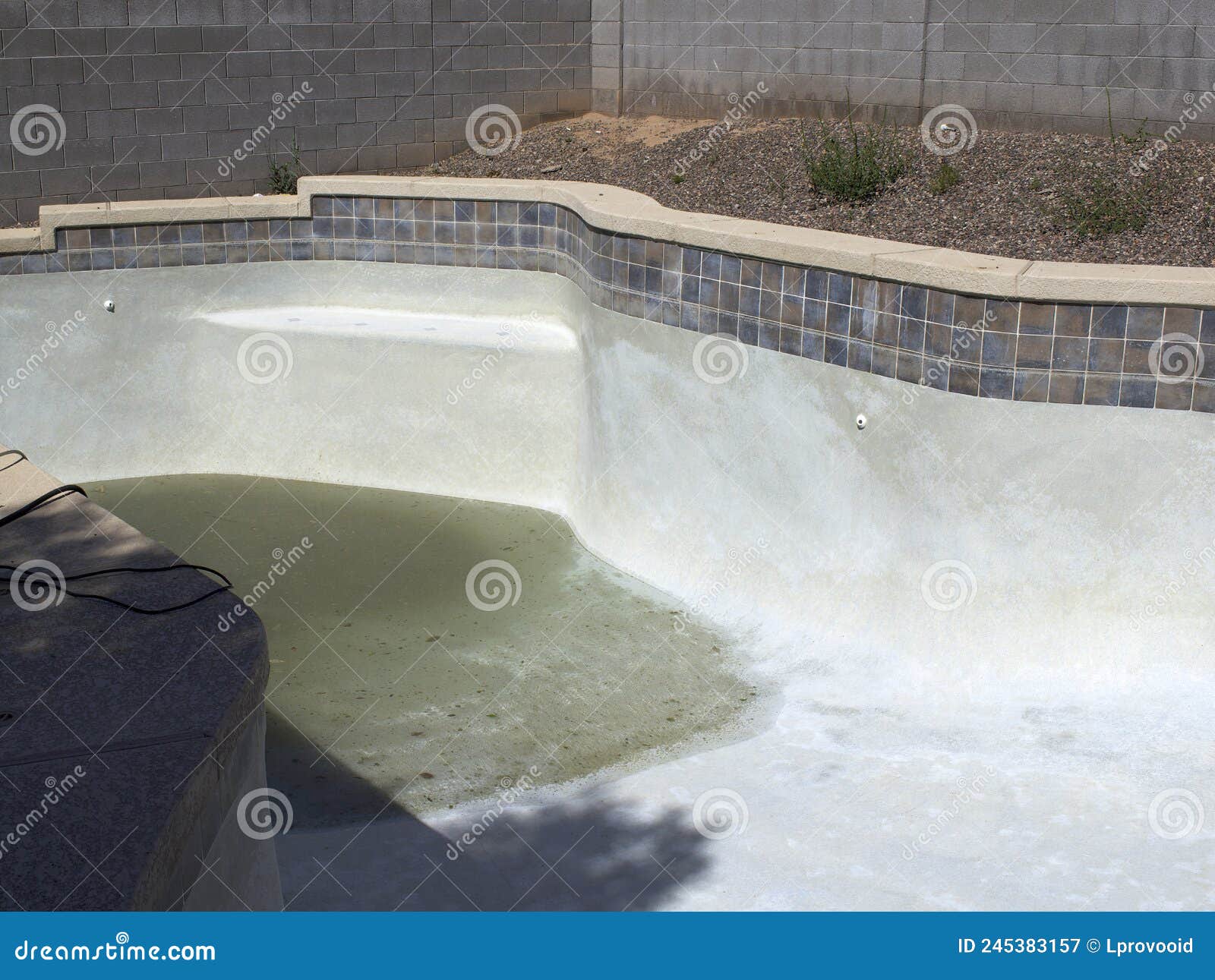 Pool Repair stock image. Image of maintenance, apartment - 245383157