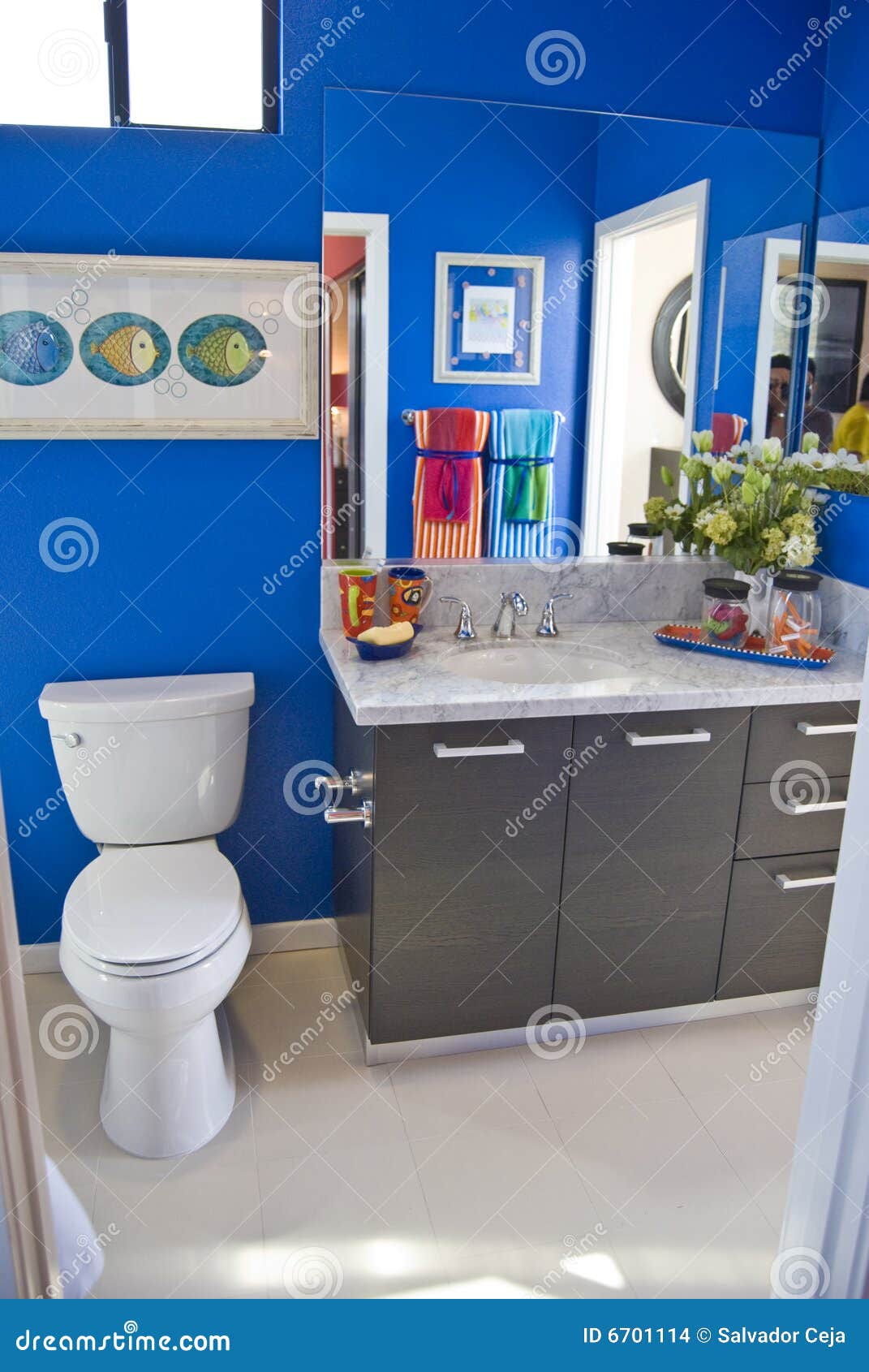 Residential restroom sink stock photo. Image of modern - 6701114