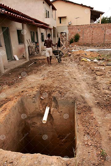 Residential Septic Tank Construction Editorial Photography - Image of ... Residential Septic Tank Construction Editorial Photography - Image of ...