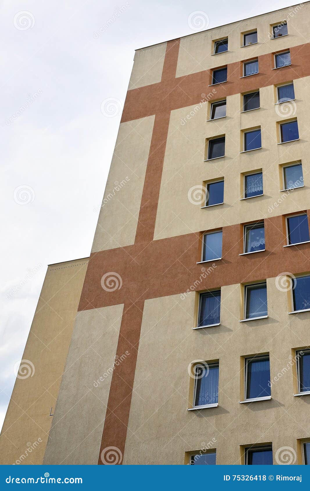 Residential tower block stock photo. Image of background - 75326418