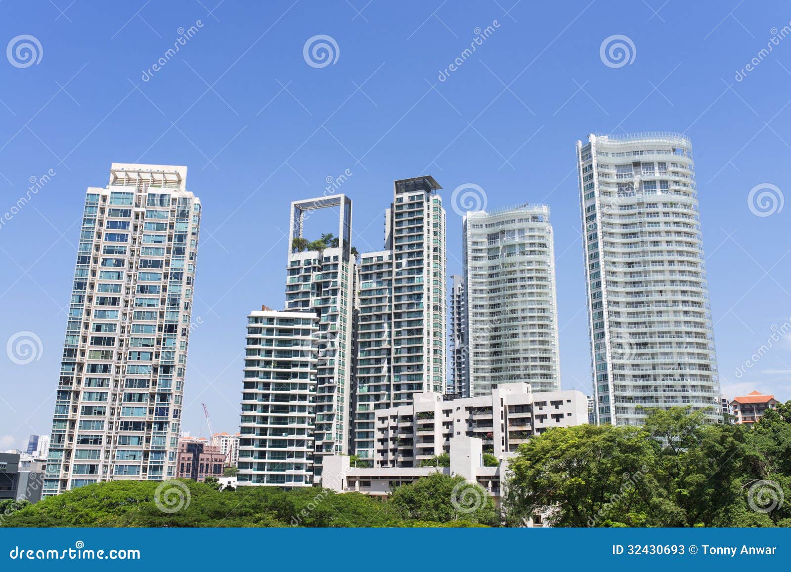 Residential Tower stock image. Image of real, highrise - 32430693