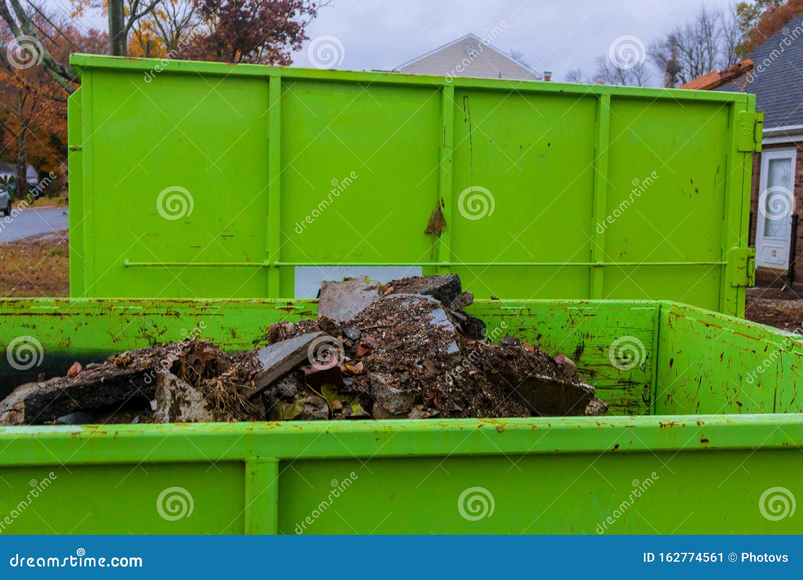 Construction Garbage After Apartment Repair. Pile Of Construction Waste ...