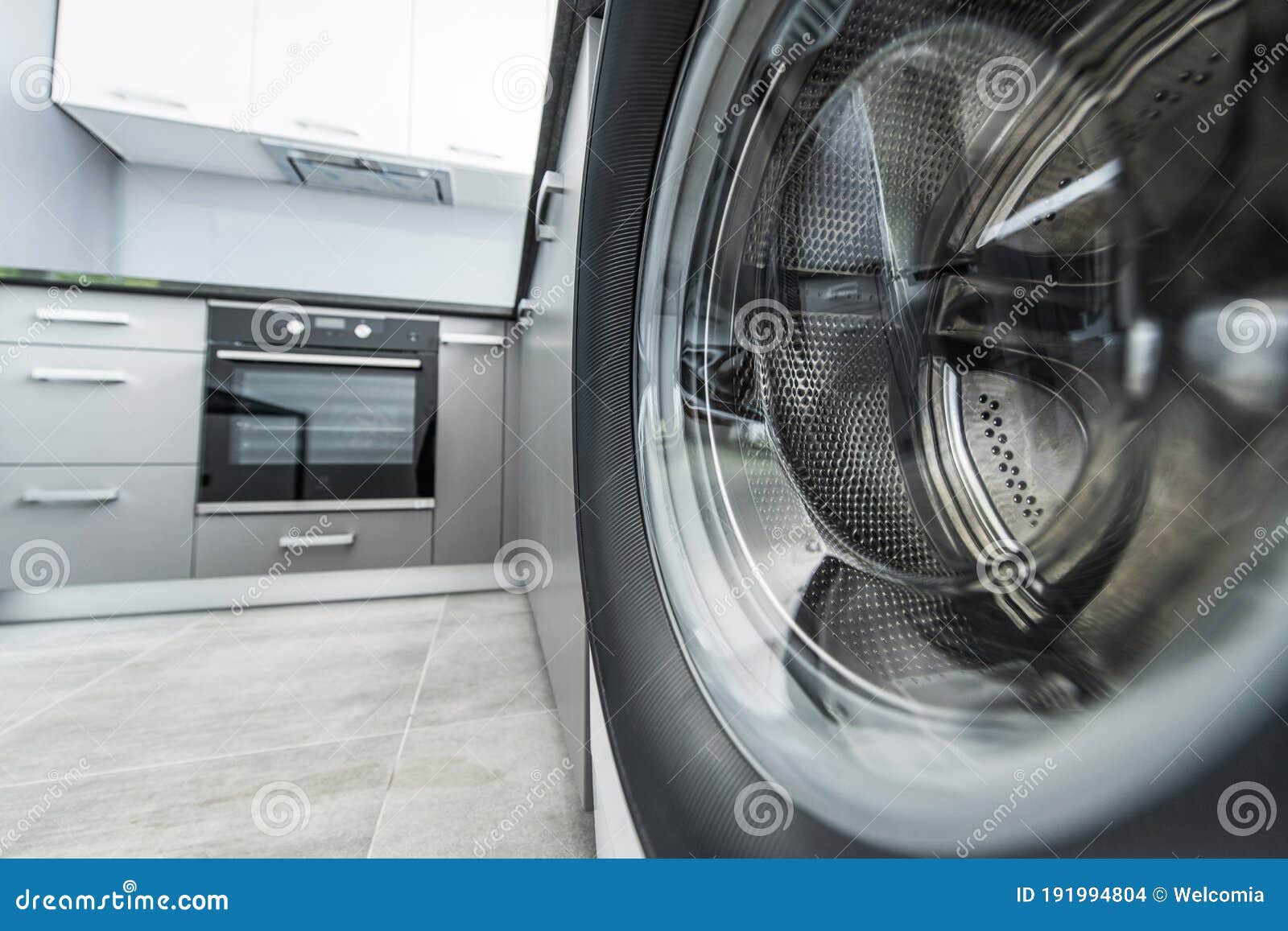 Residential Washing Machine Laundry Stock Photo - Image of drying ...