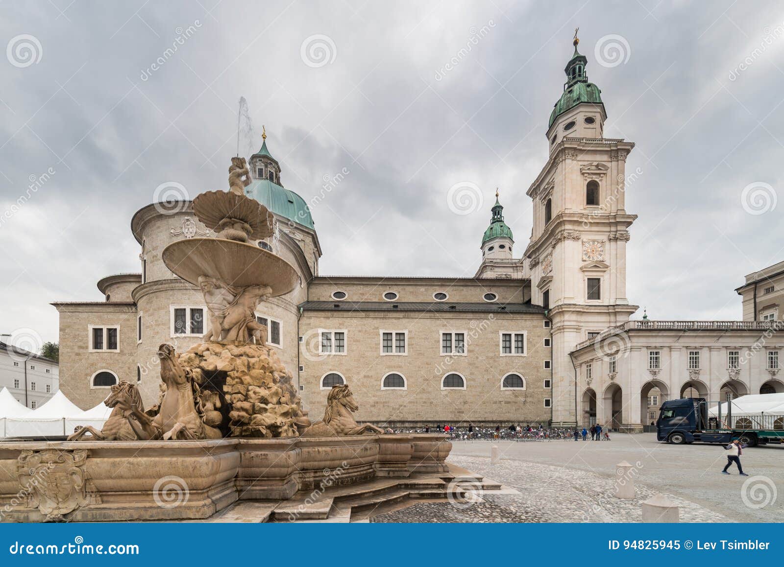 At Residenzplatz Square in Salzburg Editorial Image - Image of trip ...