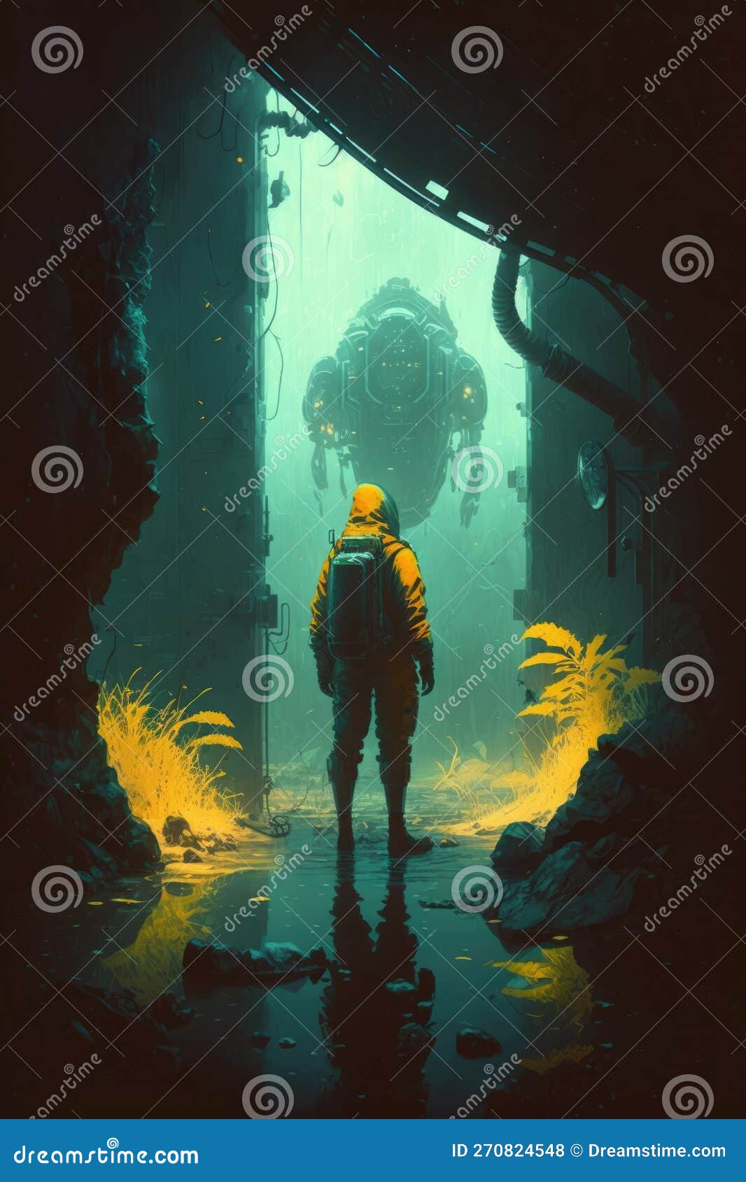 Set Of Floating Platforms With Different Landscapes. Volcano With Lava ...