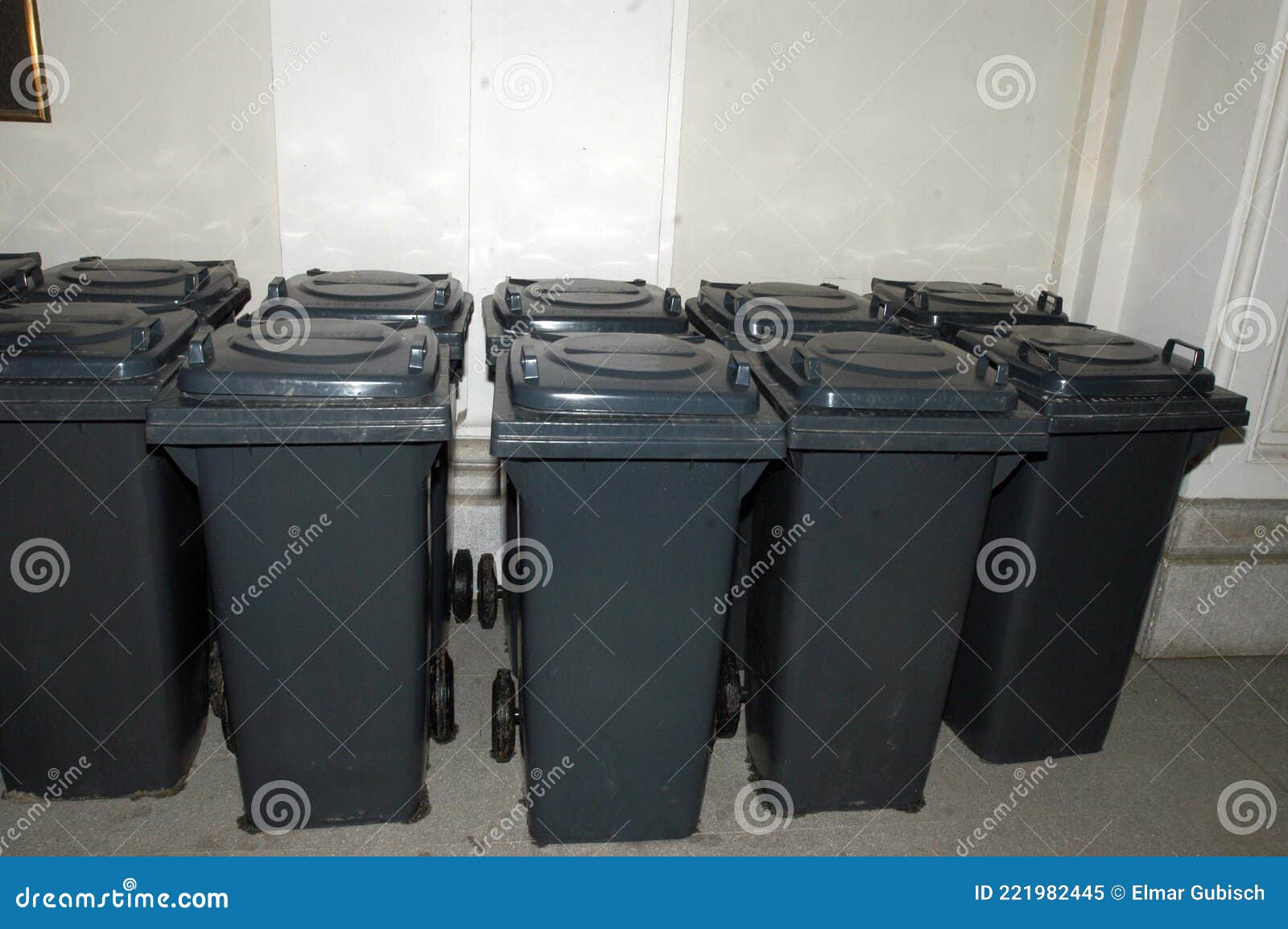Residual Waste Trash Can for Waste Separation and Recycling Stock Image ...