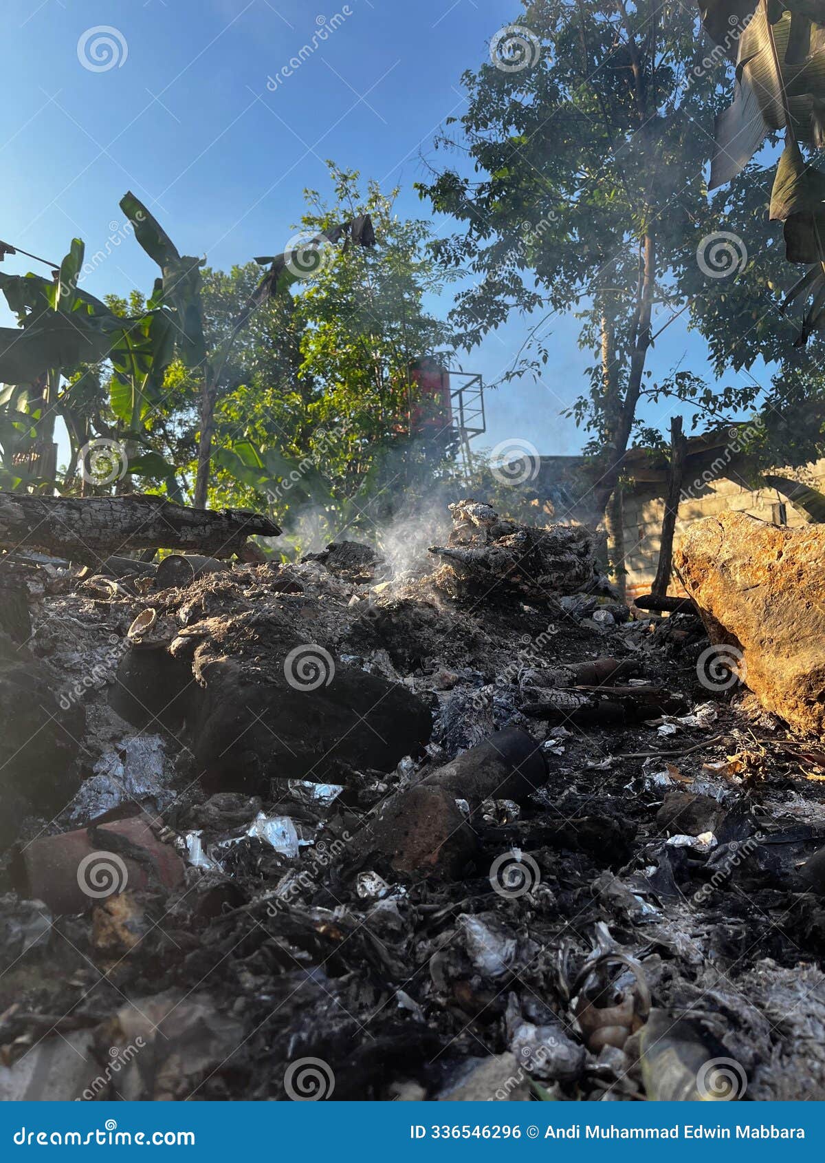 Residue from Burning Aesthetic Waste Stock Photo - Image of residue ...