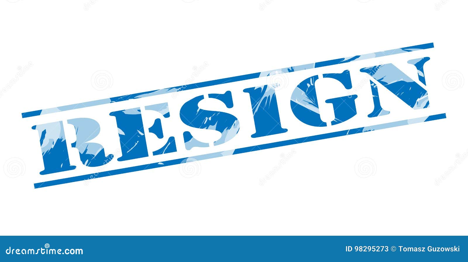 Resign blue stamp stock illustration. Illustration of isolated - 98295273