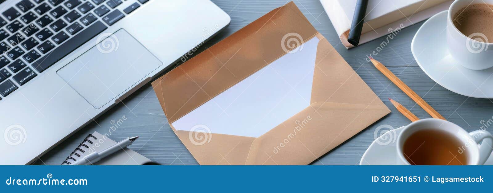 RESIGNATION Envelope On Executive Desk Concept Of Job Resignation ...