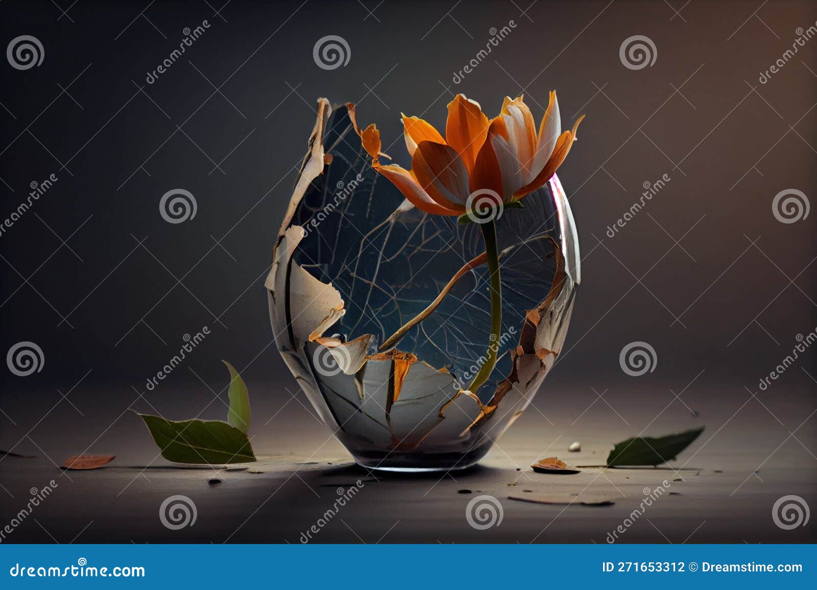 Resilience in Adversity, Made with Generative AI Stock Illustration ...