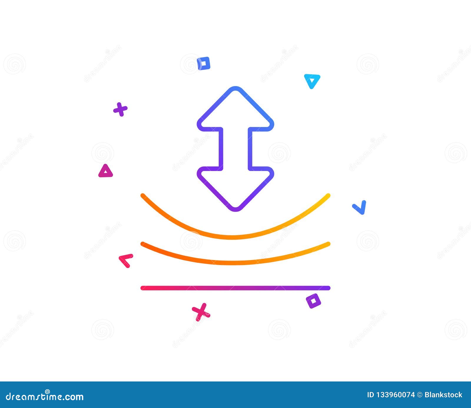 Resilience Line Icon. Elastic Material Sign. Vector Stock Vector ...
