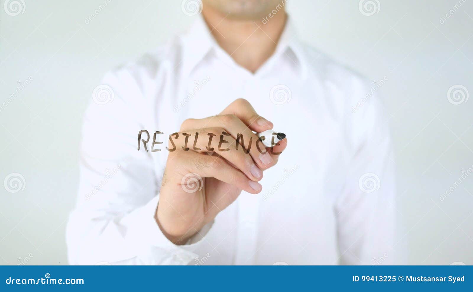 Resilience, Man Writing on Glass Stock Image - Image of whiteboard ...