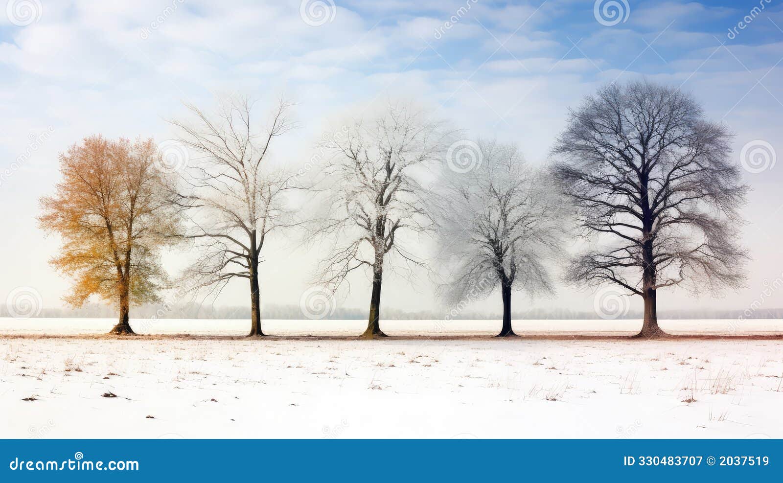 Resilience tree timeline stock illustration. Illustration of dormant ...