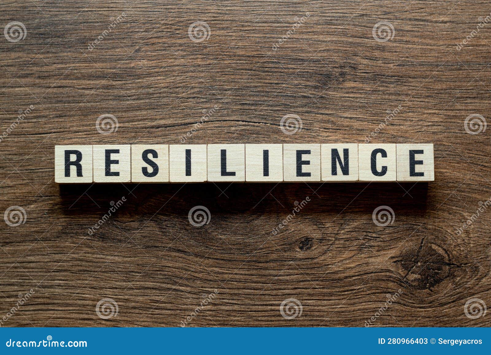 Resilience - Word Concept on Building Blocks, Text Stock Image - Image ...