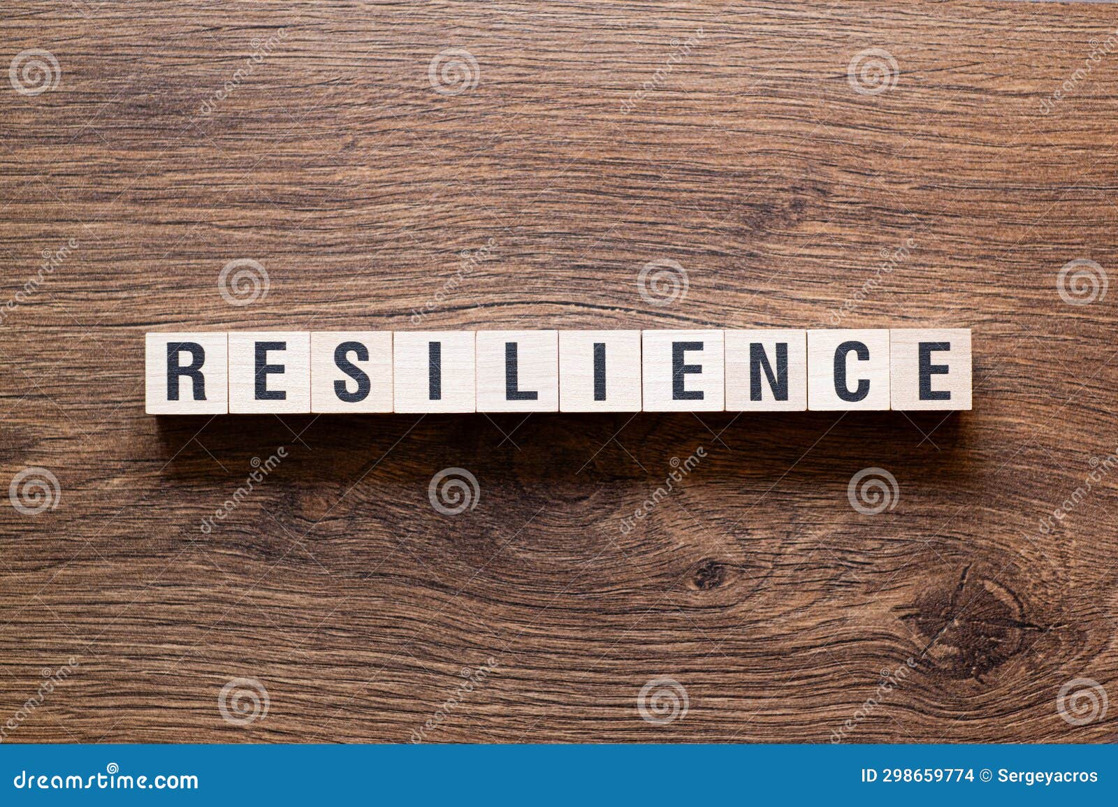 Resilience - Word Concept on Building Blocks, Text Stock Photo - Image ...